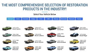 Shop Classic Industries Chevy, GMC, Ford, and Mopar Restoration Parts